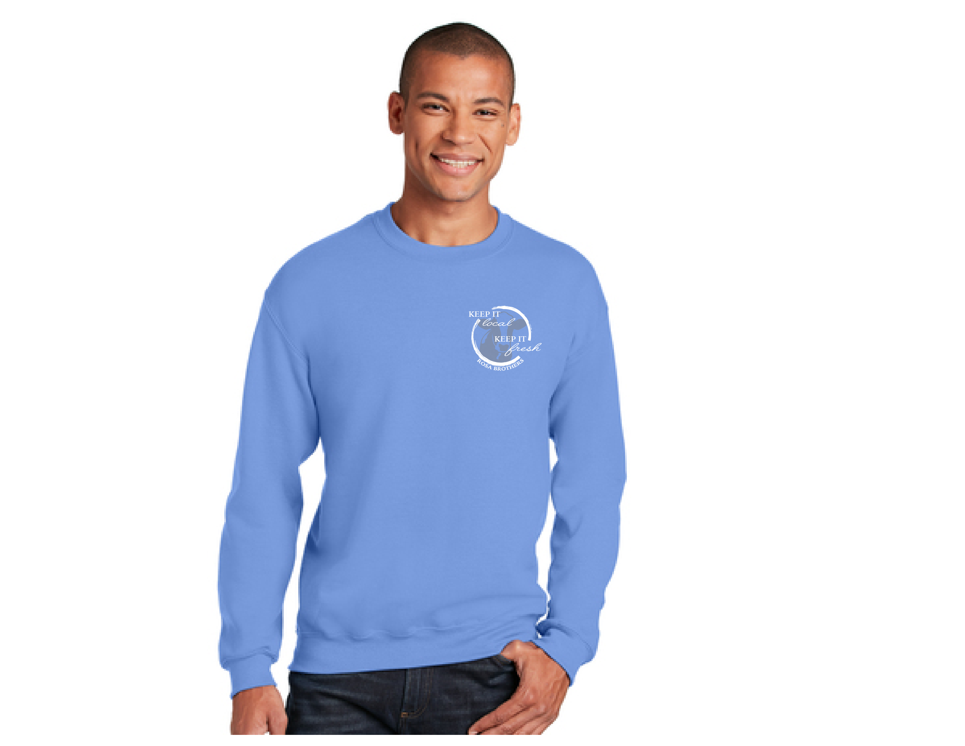 "Keep It Local, Keep It Fresh" Crewneck Sweatshirt - Rosa Brothers Milk ...