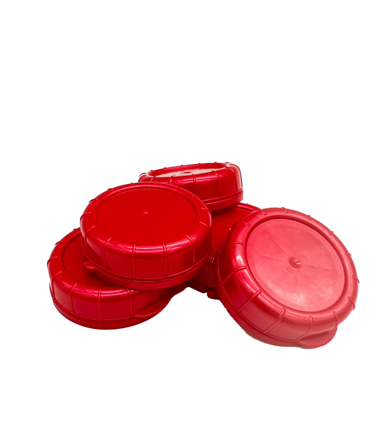 Set of 5 Bottle Caps - Red - Rosa Brothers Milk Company